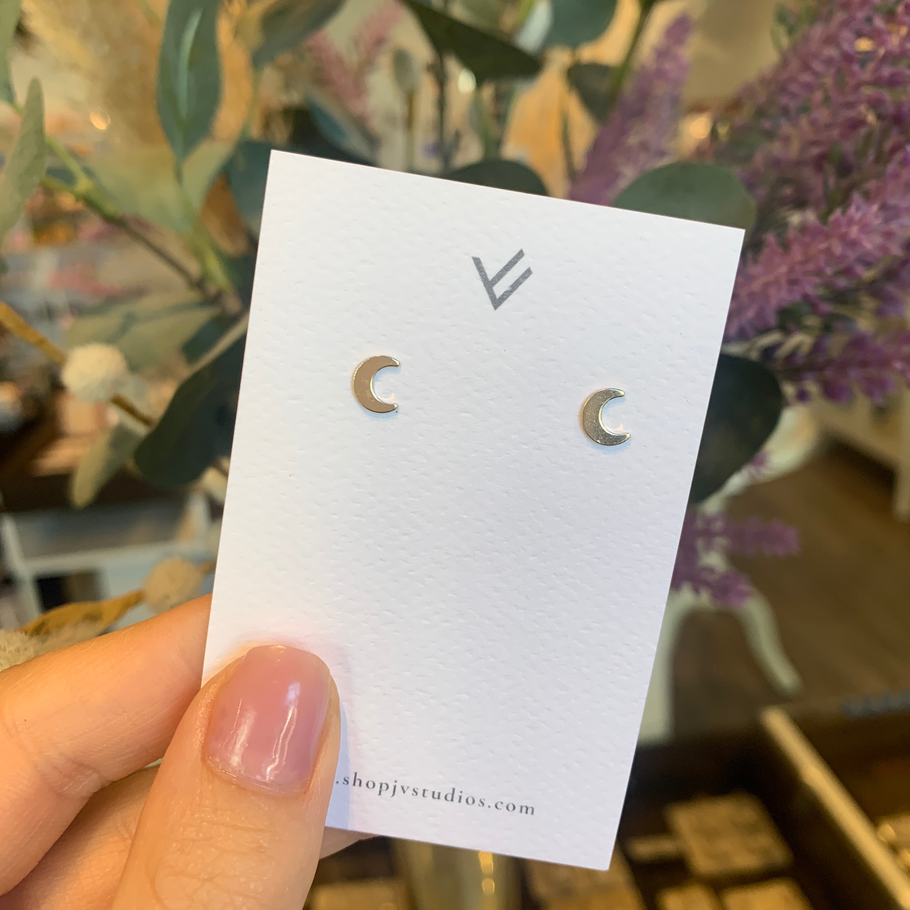 Luna Studs: Gold – JV Studios & Boutique