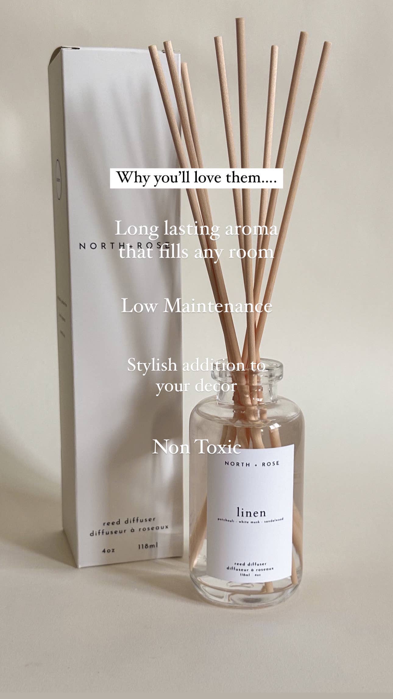 North + Rose | Reed Diffuser: Lounge – JV Studios & Boutique