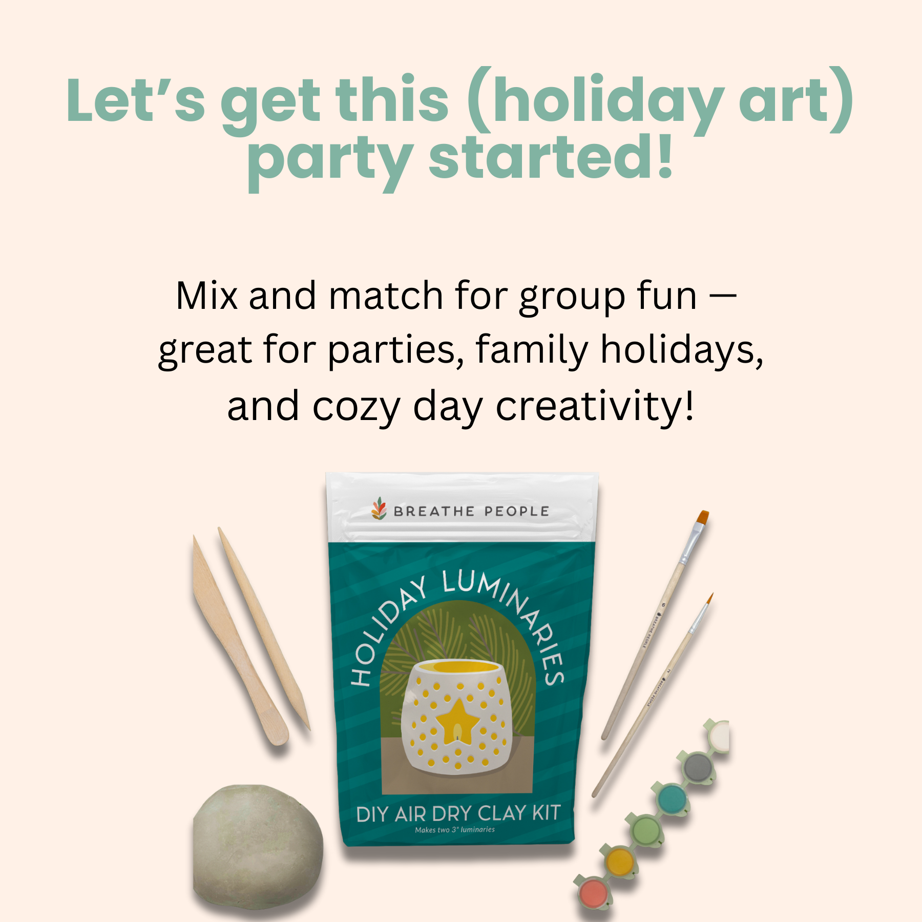 DIY Clay Kit | Holiday Luminaries – JV Studios & Boutique